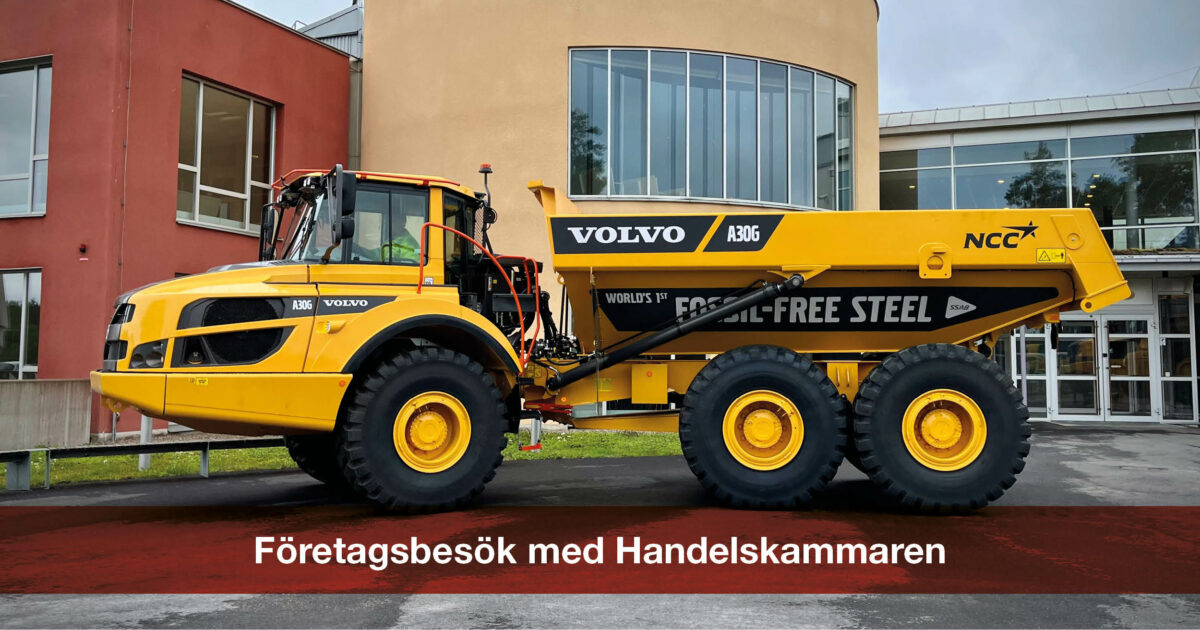 Företagsbesök: Volvo CE – världens första dumper av fossilfritt stål ...