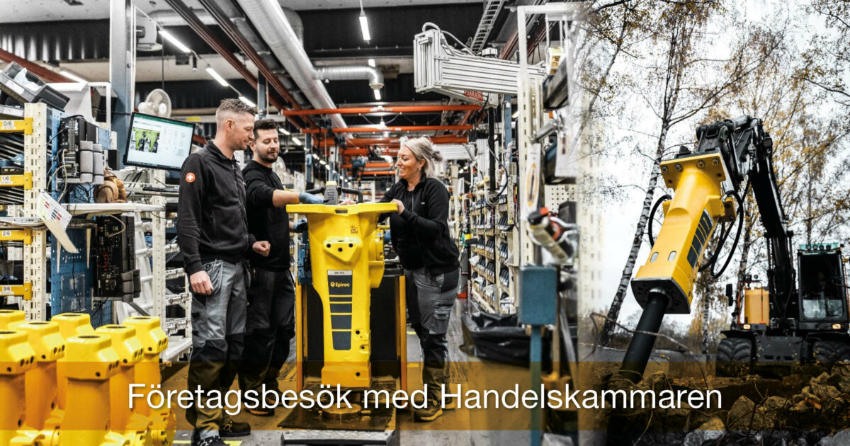 Företagsbesök: Epiroc Construction Tools –maskiner som bygger Sverige ...