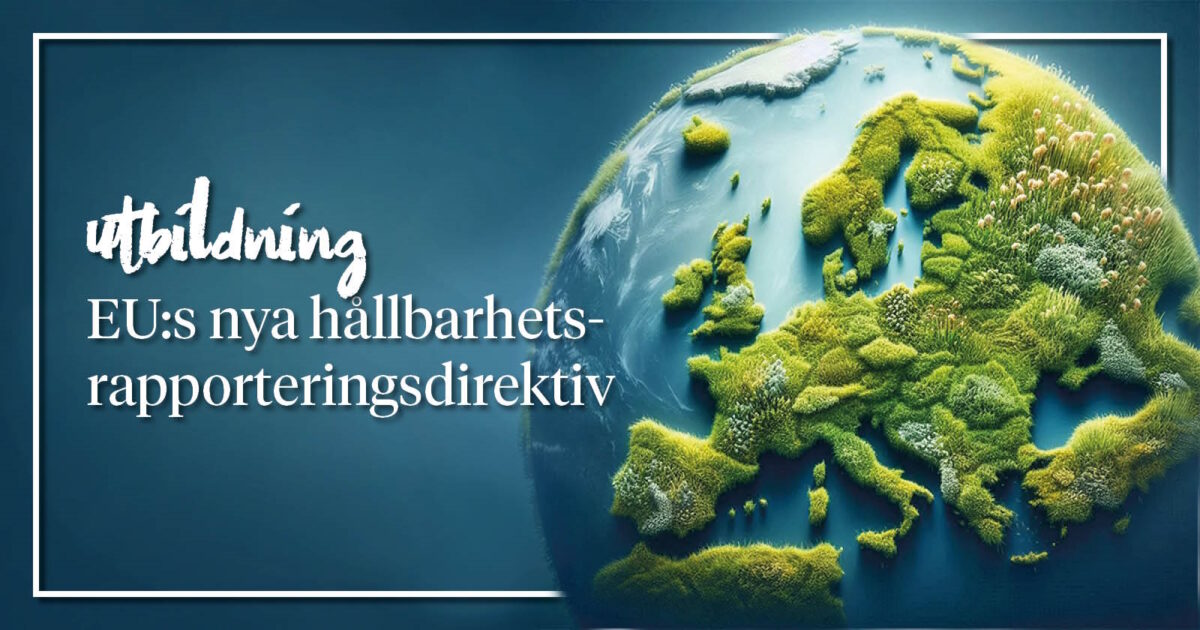 Utbildning i EU:s nya hållbarhetsrapporteringsdirektiv – Handelskammaren